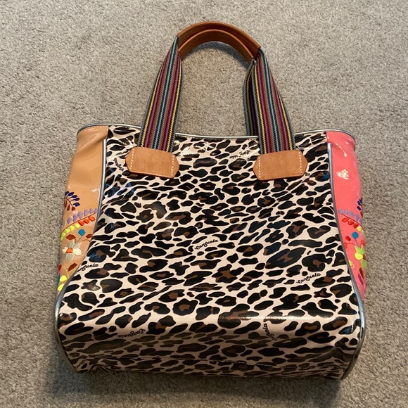 Consuela | Bags | Consuela Liz Brown Leopard Classic Tote Rar | Poshmark